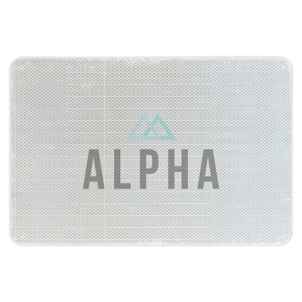 Reflective Blank Sign Large - Alpha Mining Equipment