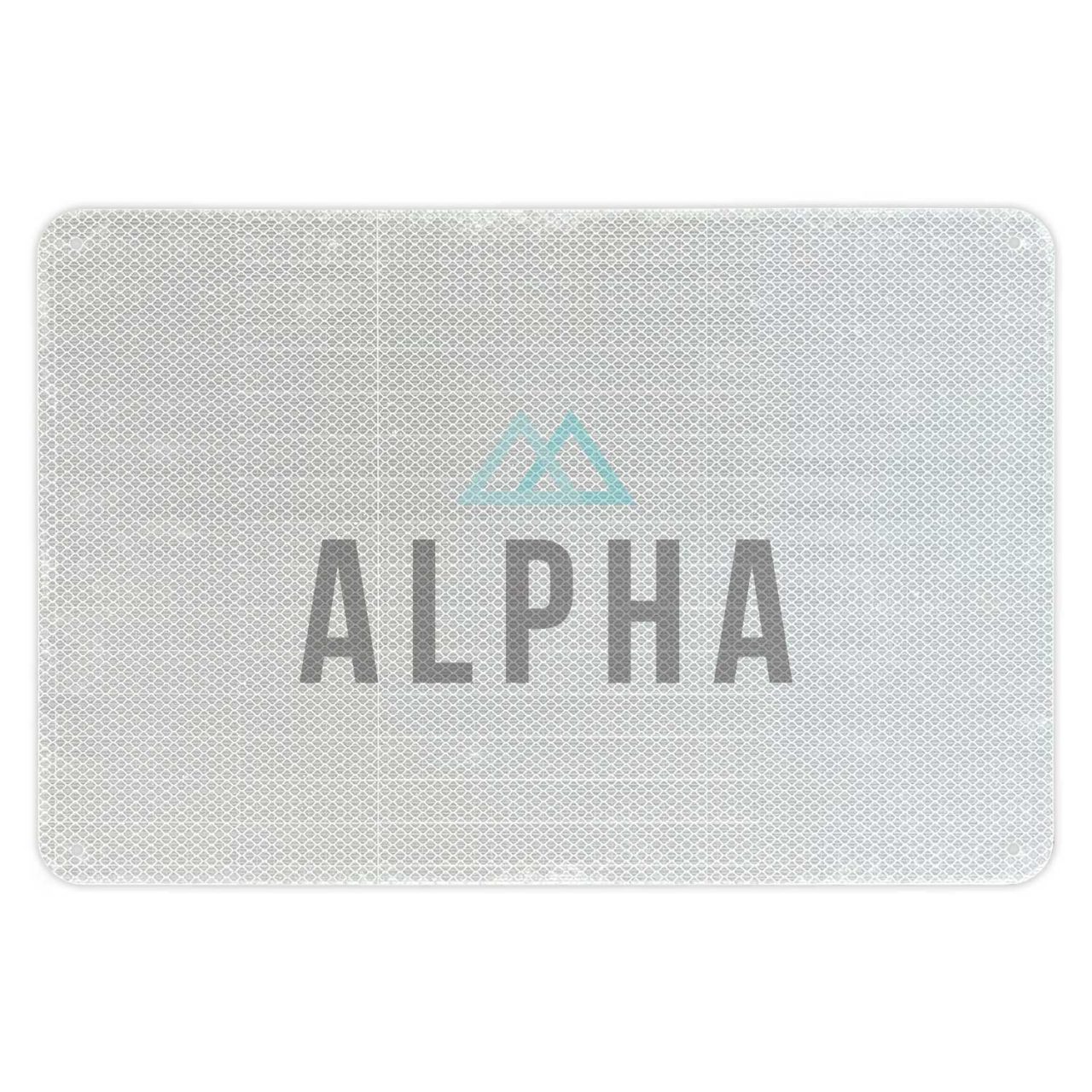 Reflective Blank Sign Large - Alpha Mining Equipment