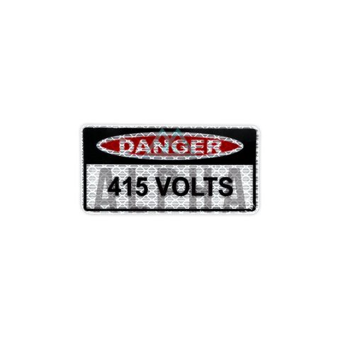 Danger 415 Volt Decal Sticker - Alpha Mining Equipment